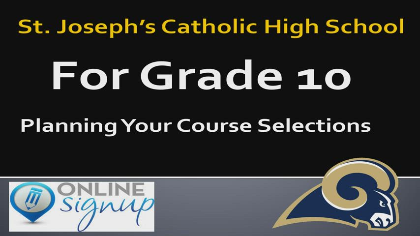 Grade 9 Students Selecting Grade 10 Courses - VIDEO | St. Joseph's ...