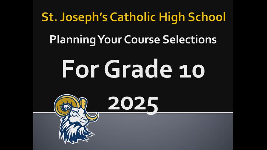 Gr 9 (Future Gr 10) 2025 Updated Course Selection Presentation | St ...